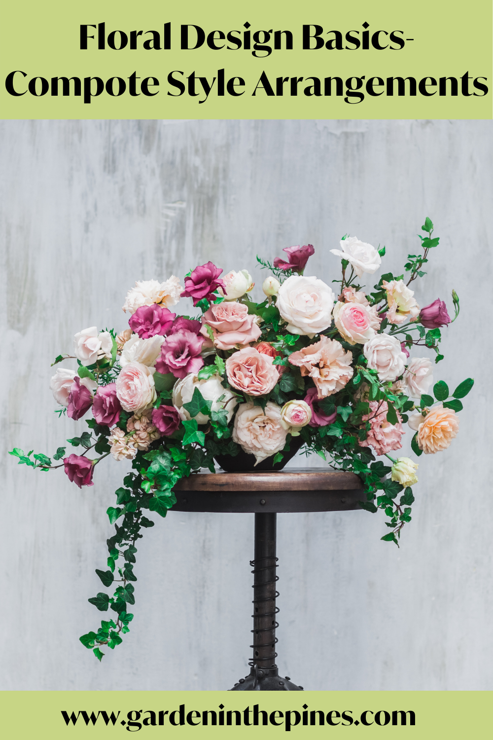 Floral Design Basics - Compote Bowl Arrangements